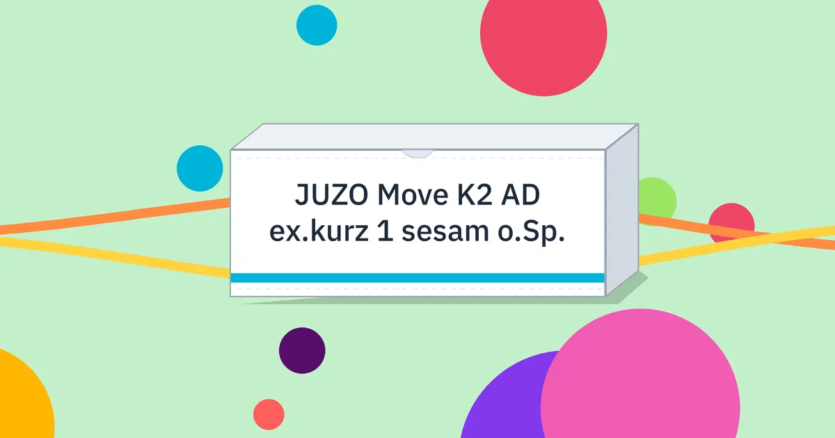 Symbolbild: Packung mit der Aufschrift JUZO Move K2 AD ex.kurz 1 sesam o.Sp. (PZN 18510523) – Verfügbarkeit und Bezug in Apotheken in Frankfurt am Main