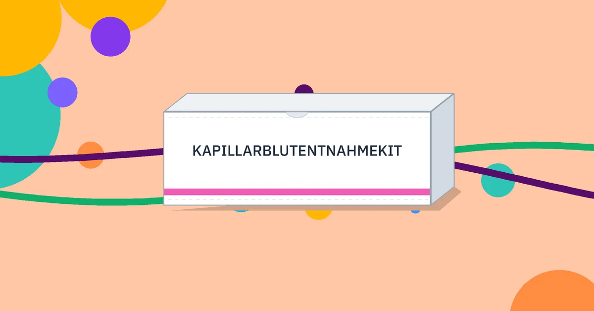 Symbolbild: Packung mit der Aufschrift KAPILLARBLUTENTNAHMEKIT (PZN 19463381) – Verfügbarkeit und Bezug in Apotheken in Frankfurt am Main