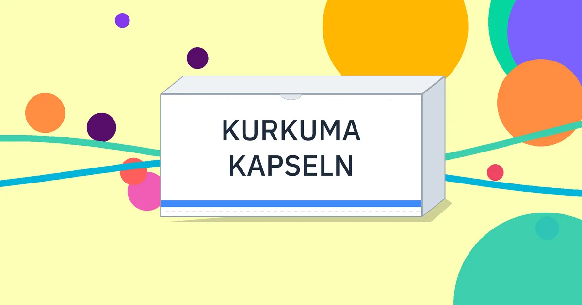 Symbolbild: Packung mit der Aufschrift KURKUMA KAPSELN (PZN 06331979) – Verfügbarkeit und Bezug in Apotheken in Frankfurt am Main