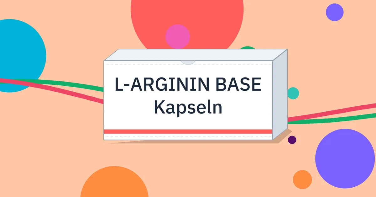 Symbolbild: Packung mit der Aufschrift L-ARGININ BASE Kapseln (PZN 11615466) – Verfügbarkeit und Bezug in Apotheken in Frankfurt am Main