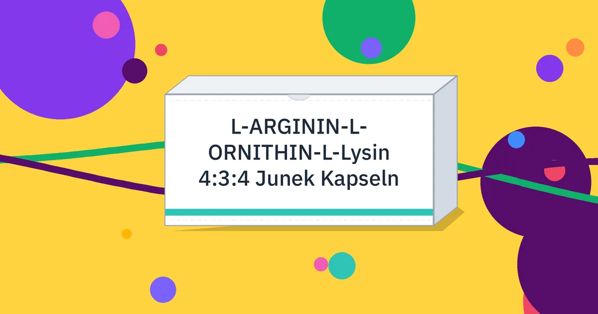 Symbolbild: Packung mit der Aufschrift L-ARGININ-L-ORNITHIN-L-Lysin 4:3:4 Junek Kapseln (PZN 00138431) – Verfügbarkeit und Bezug in Apotheken in Frankfurt am Main