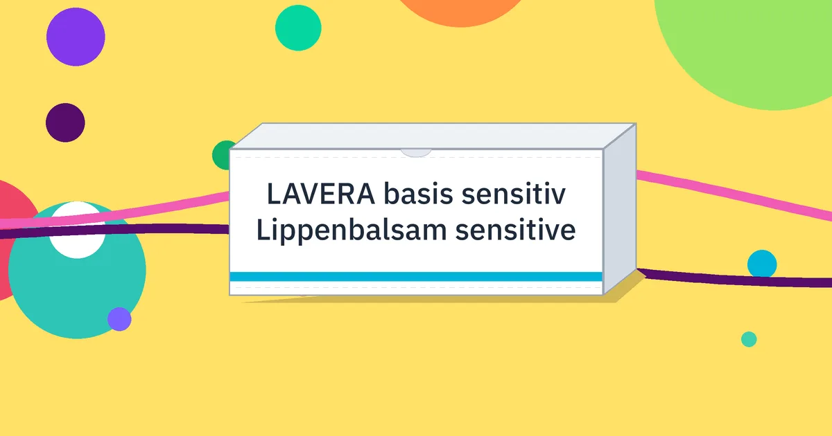 Symbolbild: Packung mit der Aufschrift LAVERA basis sensitiv Lippenbalsam sensitive (PZN 14037432) – Verfügbarkeit und Bezug in Apotheken in Frankfurt am Main