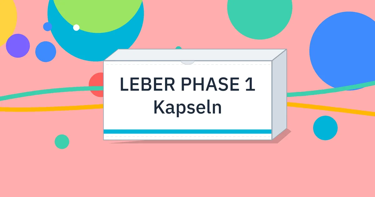 Symbolbild: Packung mit der Aufschrift LEBER PHASE 1 Kapseln (PZN 02370698) – Verfügbarkeit und Bezug in Apotheken in Frankfurt am Main