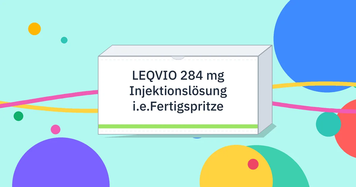 Symbolbild: Packung mit der Aufschrift LEQVIO 284 mg Injektionslösung i.e.Fertigspritze (PZN 18840172) – Verfügbarkeit und Bezug in Apotheken in Frankfurt am Main
