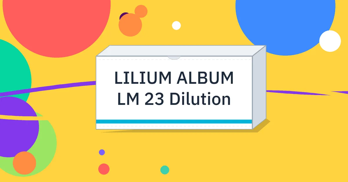 Symbolbild: Packung mit der Aufschrift LILIUM ALBUM LM 23 Dilution (PZN 12930796) – Verfügbarkeit und Bezug in Apotheken in Frankfurt am Main