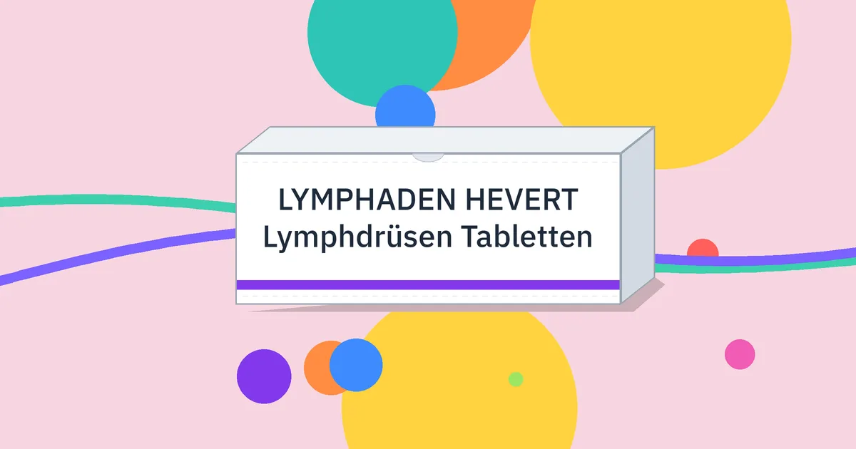 Symbolbild: Packung mit der Aufschrift LYMPHADEN HEVERT Lymphdrüsen Tabletten (PZN 01213962) – Verfügbarkeit und Bezug in Apotheken in Frankfurt am Main