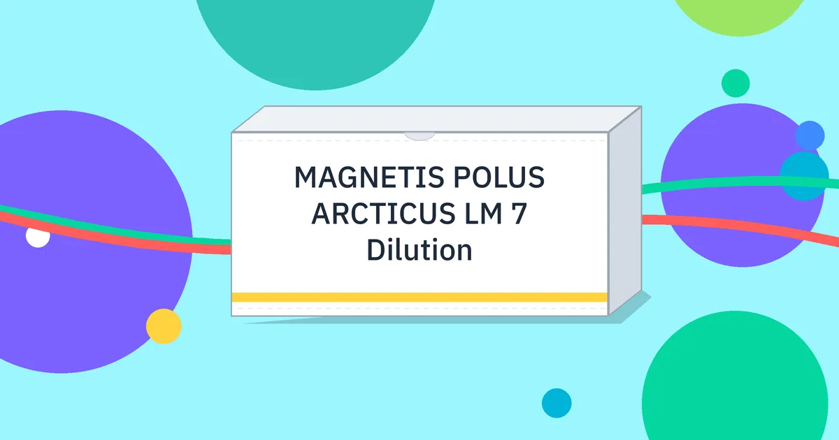 Symbolbild: Packung mit der Aufschrift MAGNETIS POLUS ARCTICUS LM 7 Dilution (PZN 12940903) – Verfügbarkeit und Bezug in Apotheken in Frankfurt am Main