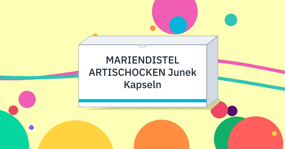 Symbolbild: Packung mit der Aufschrift MARIENDISTEL ARTISCHOCKEN Junek Kapseln (PZN 13894513) – Verfügbarkeit und Bezug in Apotheken in Frankfurt am Main