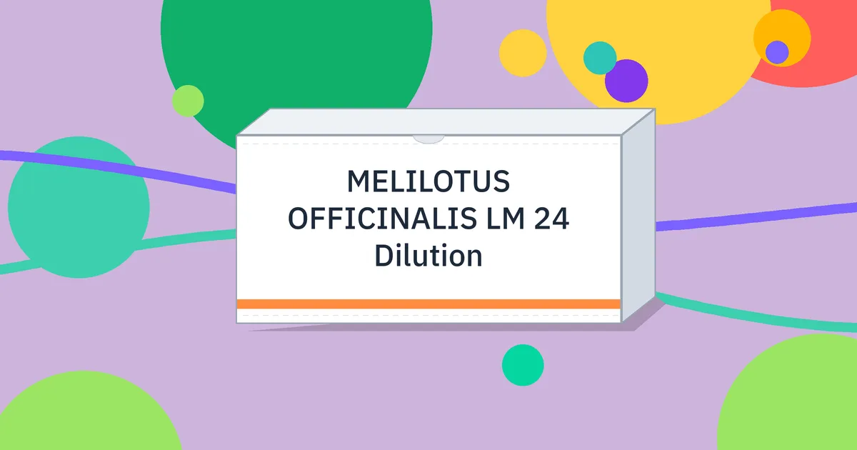 Symbolbild: Packung mit der Aufschrift MELILOTUS OFFICINALIS LM 24 Dilution (PZN 13602999) – Verfügbarkeit und Bezug in Apotheken in Frankfurt am Main
