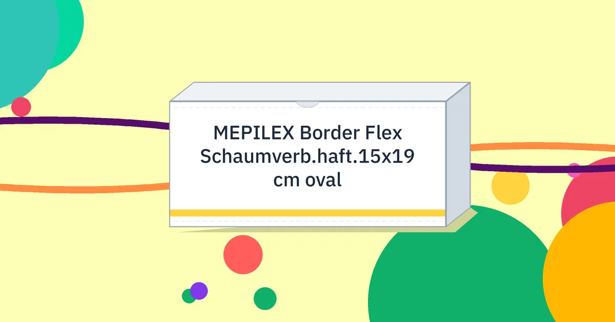 Symbolbild: Packung mit der Aufschrift MEPILEX Border Flex Schaumverb.haft.15x19 cm oval (PZN 18003080) – Verfügbarkeit und Bezug in Apotheken in Frankfurt am Main
