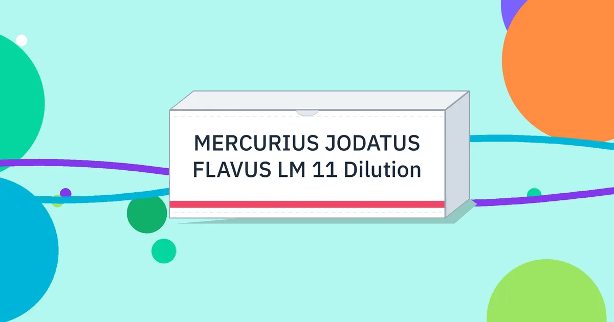 Symbolbild: Packung mit der Aufschrift MERCURIUS JODATUS FLAVUS LM 11 Dilution (PZN 12951798) – Verfügbarkeit und Bezug in Apotheken in Frankfurt am Main
