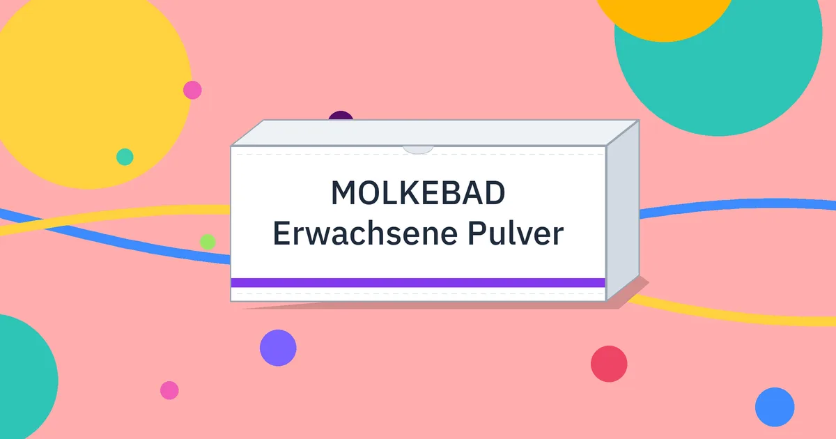 Symbolbild: Packung mit der Aufschrift MOLKEBAD Erwachsene Pulver (PZN 09254015) – Verfügbarkeit und Bezug in Apotheken in Frankfurt am Main