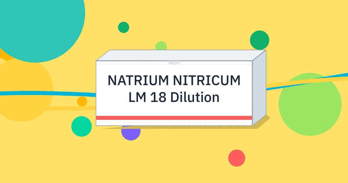 Symbolbild: Packung mit der Aufschrift NATRIUM NITRICUM LM 18 Dilution (PZN 12965719) – Verfügbarkeit und Bezug in Apotheken in Frankfurt am Main