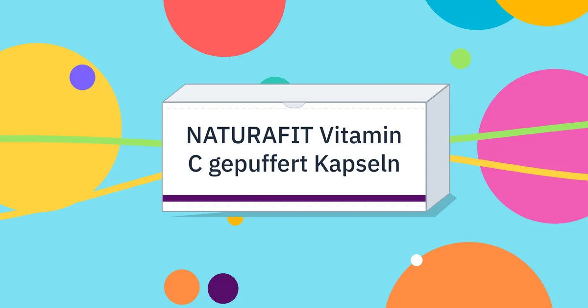 Symbolbild: Packung mit der Aufschrift NATURAFIT Vitamin C gepuffert Kapseln (PZN 12516507) – Verfügbarkeit und Bezug in Apotheken in Frankfurt am Main