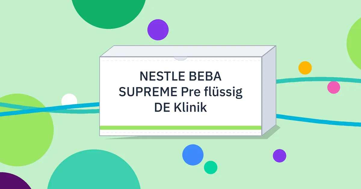 Symbolbild: Packung mit der Aufschrift NESTLE BEBA SUPREME Pre flüssig DE Klinik (PZN 18886760) – Verfügbarkeit und Bezug in Apotheken in Frankfurt am Main