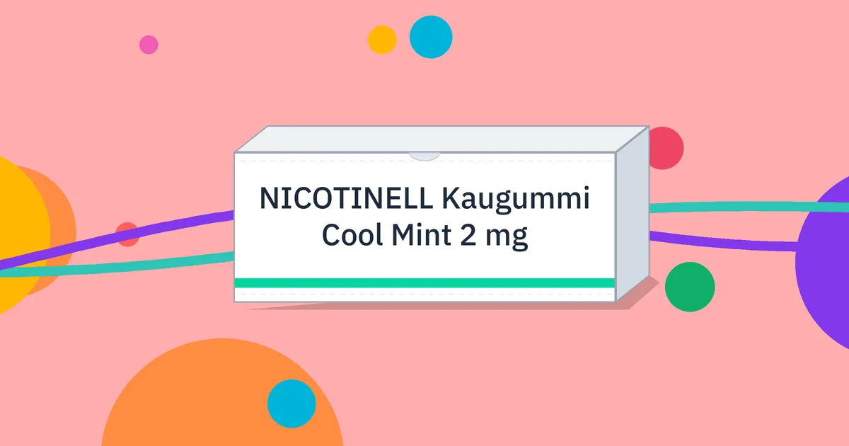 Symbolbild: Packung mit der Aufschrift NICOTINELL Kaugummi Cool Mint 2 mg (PZN 06580352) – Verfügbarkeit und Bezug in Apotheken in Frankfurt am Main