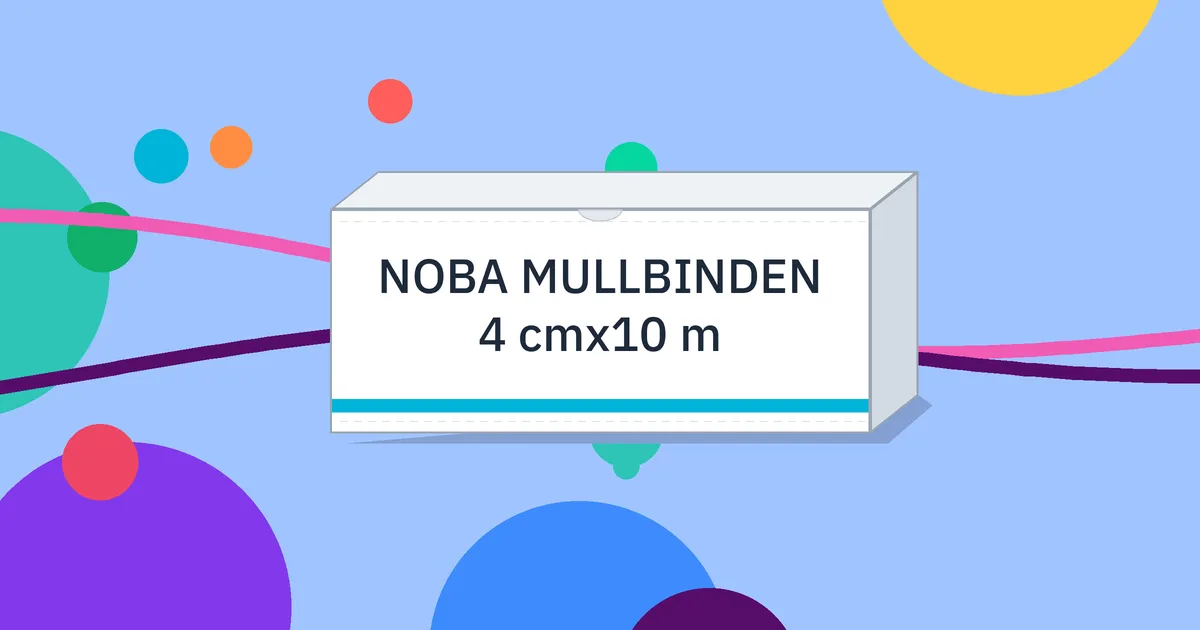 Symbolbild: Packung mit der Aufschrift NOBA MULLBINDEN 4 cmx10 m (PZN 19531705) – Verfügbarkeit und Bezug in Apotheken in Frankfurt am Main