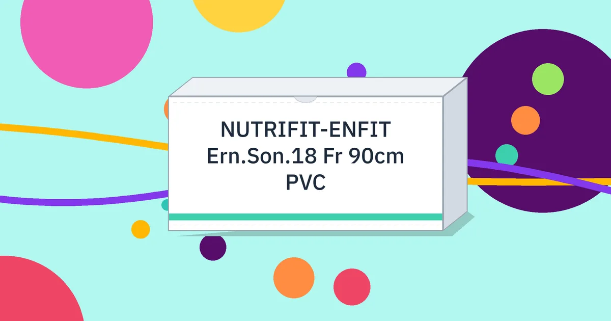 Symbolbild: Packung mit der Aufschrift NUTRIFIT-ENFIT Ern.Son.18 Fr 90cm PVC (PZN 20175983) – Verfügbarkeit und Bezug in Apotheken in Frankfurt am Main
