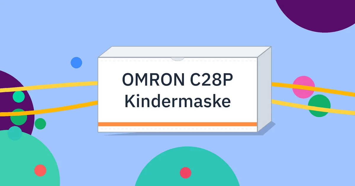 Symbolbild: Packung mit der Aufschrift OMRON C28P Kindermaske (PZN 16798537) – Verfügbarkeit und Bezug in Apotheken in Frankfurt am Main