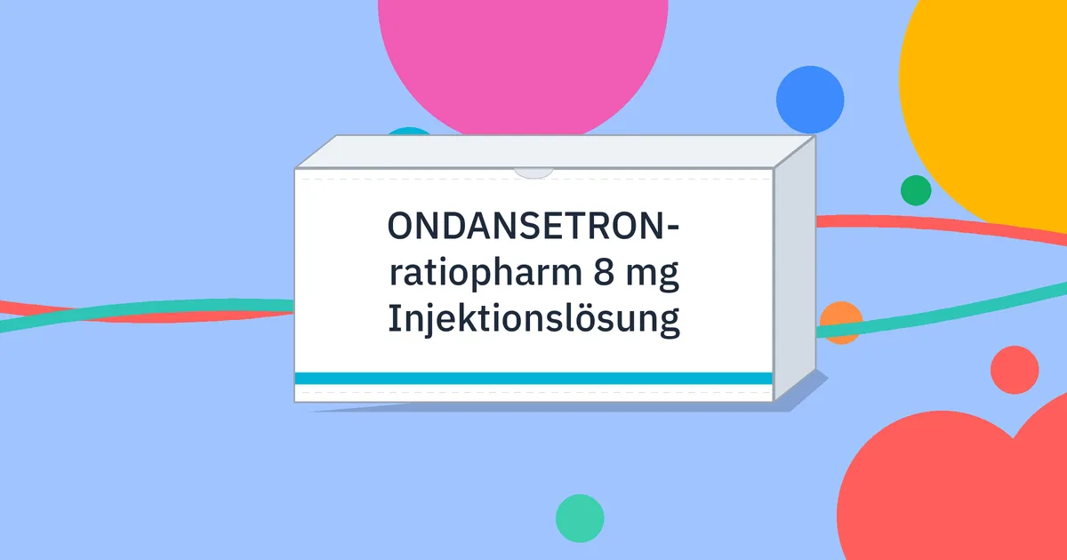 Symbolbild: Packung mit der Aufschrift ONDANSETRON-ratiopharm 8 mg Injektionslösung (PZN 04908363) – Verfügbarkeit und Bezug in Apotheken in Frankfurt am Main