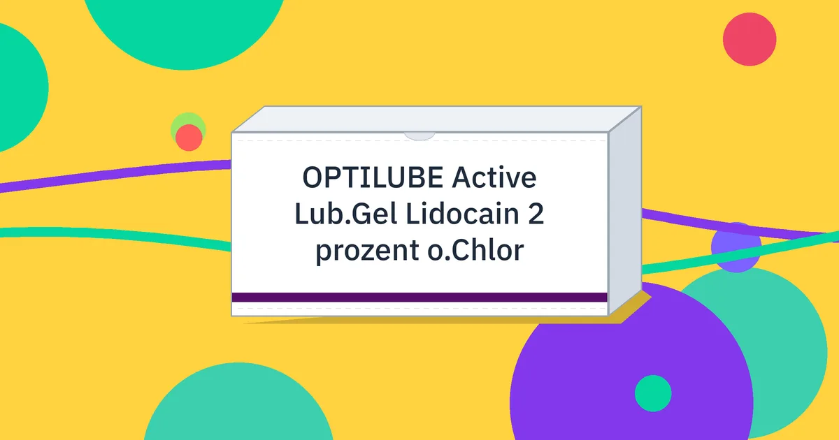 Symbolbild: Packung mit der Aufschrift OPTILUBE Active Lub.Gel Lidocain 2 prozent o.Chlor (PZN 14179014) – Verfügbarkeit und Bezug in Apotheken in Frankfurt am Main