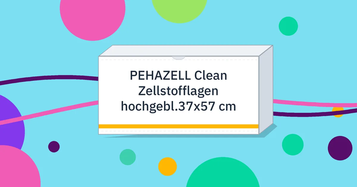 Symbolbild: Packung mit der Aufschrift PEHAZELL Clean Zellstofflagen hochgebl.37x57 cm (PZN 16382883) – Verfügbarkeit und Bezug in Apotheken in Frankfurt am Main
