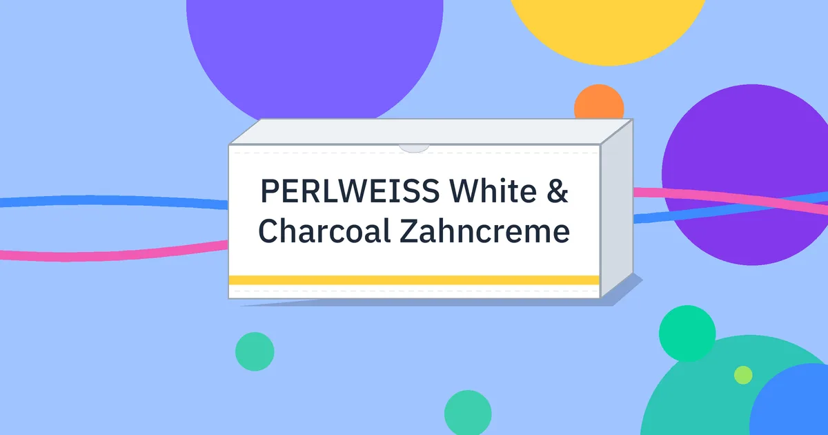 Symbolbild: Packung mit der Aufschrift PERLWEISS White & Charcoal Zahncreme (PZN 16819618) – Verfügbarkeit und Bezug in Apotheken in Frankfurt am Main
