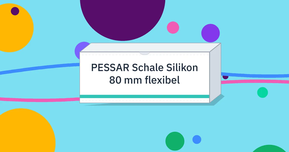 Symbolbild: Packung mit der Aufschrift PESSAR Schale Silikon 80 mm flexibel (PZN 02442854) – Verfügbarkeit und Bezug in Apotheken in Frankfurt am Main