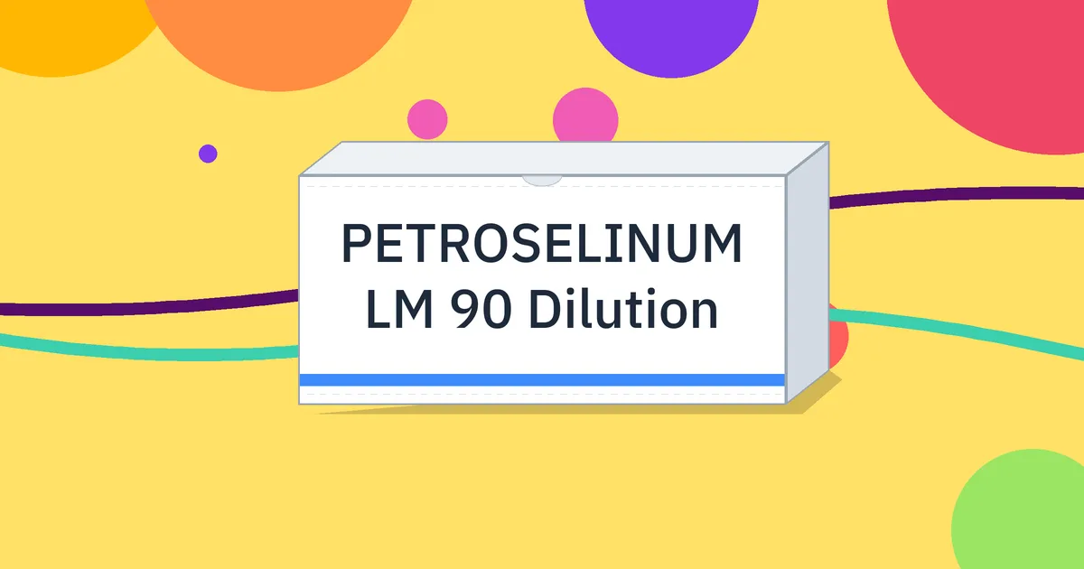 Symbolbild: Packung mit der Aufschrift PETROSELINUM LM 90 Dilution (PZN 13636283) – Verfügbarkeit und Bezug in Apotheken in Frankfurt am Main
