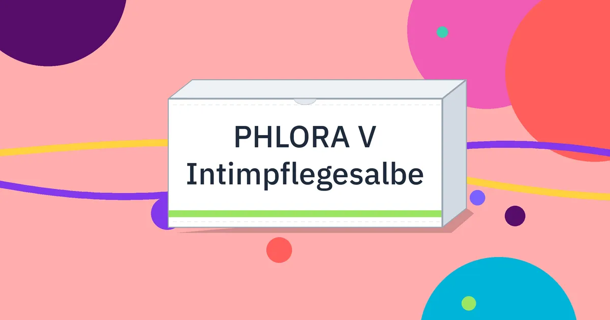 Symbolbild: Packung mit der Aufschrift PHLORA V Intimpflegesalbe (PZN 20050483) – Verfügbarkeit und Bezug in Apotheken in Frankfurt am Main