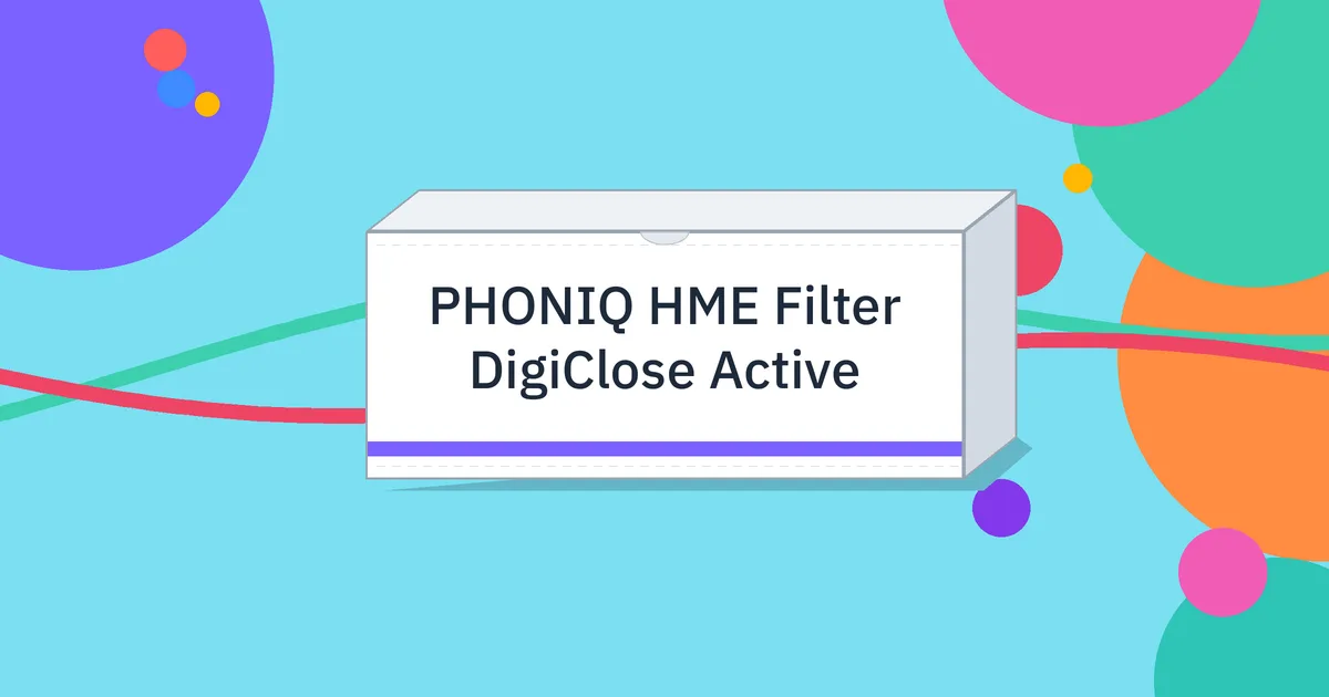 Symbolbild: Packung mit der Aufschrift PHONIQ HME Filter DigiClose Active (PZN 17381489) – Verfügbarkeit und Bezug in Apotheken in Frankfurt am Main