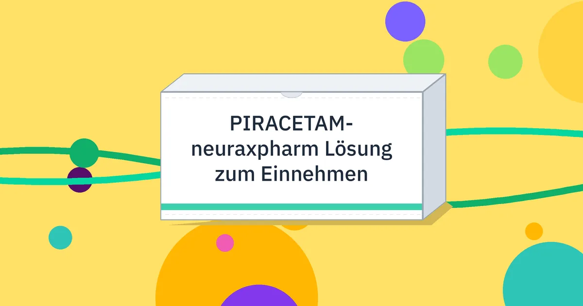 Symbolbild: Packung mit der Aufschrift PIRACETAM-neuraxpharm Lösung zum Einnehmen (PZN 06730001) – Verfügbarkeit und Bezug in Apotheken in Frankfurt am Main