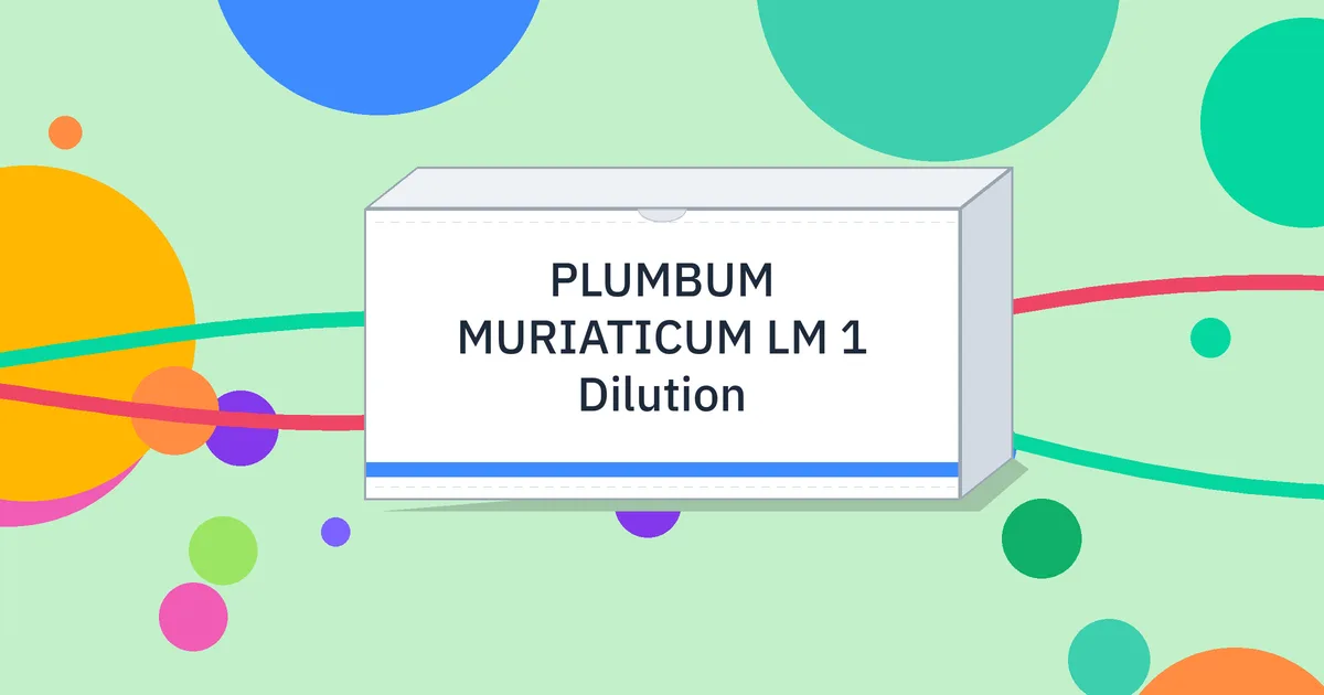 Symbolbild: Packung mit der Aufschrift PLUMBUM MURIATICUM LM 1 Dilution (PZN 13041414) – Verfügbarkeit und Bezug in Apotheken in Frankfurt am Main