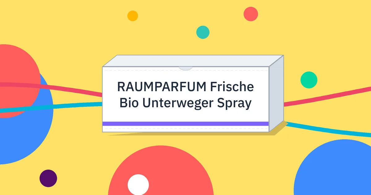 Symbolbild: Packung mit der Aufschrift RAUMPARFUM Frische Bio Unterweger Spray (PZN 12437883) – Verfügbarkeit und Bezug in Apotheken in Frankfurt am Main