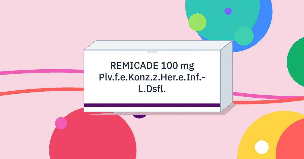 Symbolbild: Packung mit der Aufschrift REMICADE 100 mg Plv.f.e.Konz.z.Her.e.Inf.-L.Dsfl. (PZN 06407180) – Verfügbarkeit und Bezug in Apotheken in Frankfurt am Main