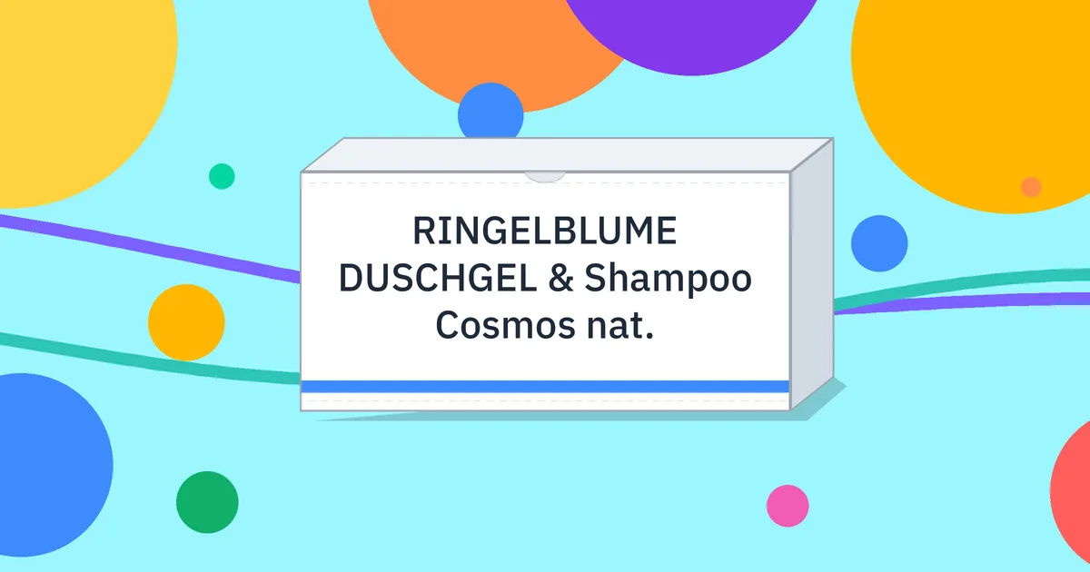 Symbolbild: Packung mit der Aufschrift RINGELBLUME DUSCHGEL & Shampoo Cosmos nat. (PZN 20577368) – Verfügbarkeit und Bezug in Apotheken in Frankfurt am Main