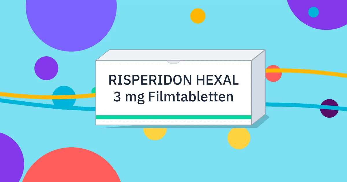 Symbolbild: Packung mit der Aufschrift RISPERIDON HEXAL 3 mg Filmtabletten (PZN 04204159) – Verfügbarkeit und Bezug in Apotheken in Frankfurt am Main