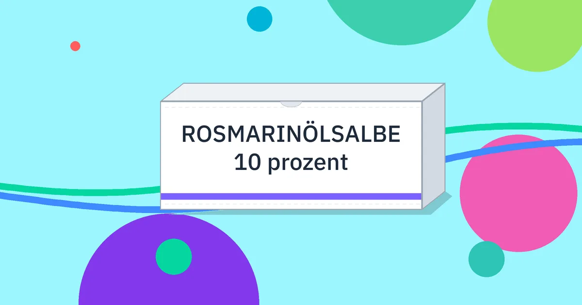 Symbolbild: Packung mit der Aufschrift ROSMARINÖLSALBE 10 prozent (PZN 19862158) – Verfügbarkeit und Bezug in Apotheken in Frankfurt am Main