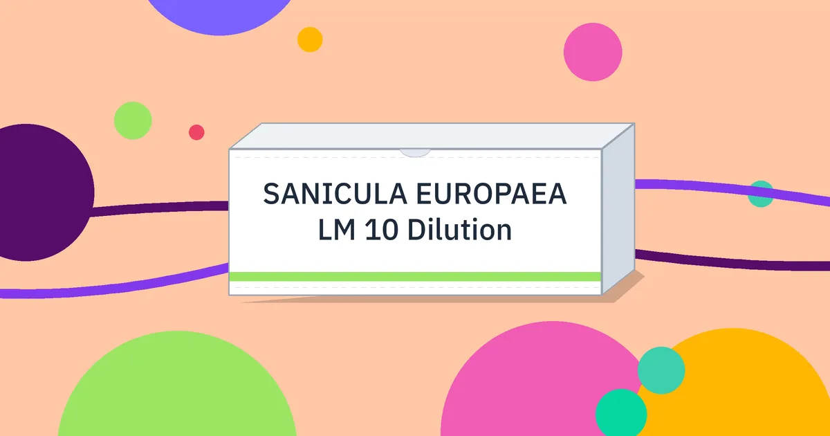Symbolbild: Packung mit der Aufschrift SANICULA EUROPAEA LM 10 Dilution (PZN 13182155) – Verfügbarkeit und Bezug in Apotheken in Frankfurt am Main