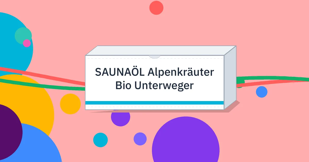 Symbolbild: Packung mit der Aufschrift SAUNAÖL Alpenkräuter Bio Unterweger (PZN 12438003) – Verfügbarkeit und Bezug in Apotheken in Frankfurt am Main
