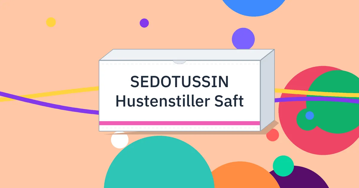 Symbolbild: Packung mit der Aufschrift SEDOTUSSIN Hustenstiller Saft (PZN 08896912) – Verfügbarkeit und Bezug in Apotheken in Frankfurt am Main