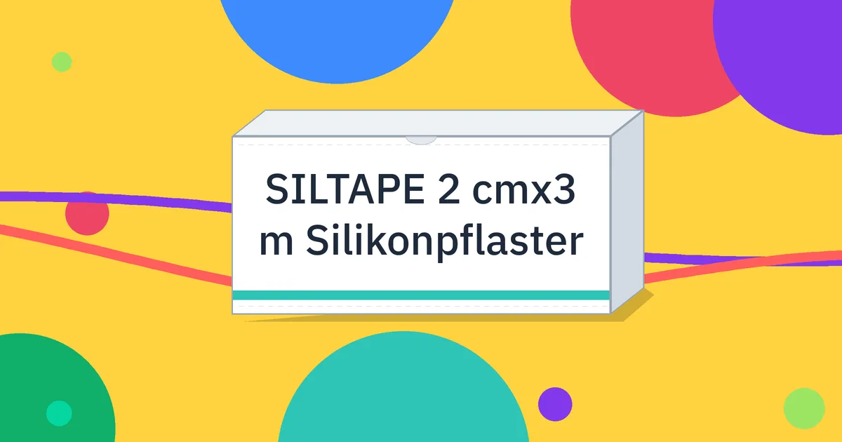 Symbolbild: Packung mit der Aufschrift SILTAPE 2 cmx3 m Silikonpflaster (PZN 10343706) – Verfügbarkeit und Bezug in Apotheken in Frankfurt am Main