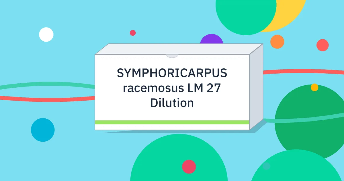 Symbolbild: Packung mit der Aufschrift SYMPHORICARPUS racemosus LM 27 Dilution (PZN 13211425) – Verfügbarkeit und Bezug in Apotheken in Frankfurt am Main