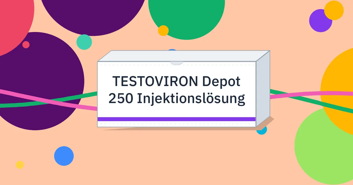 Symbolbild: Packung mit der Aufschrift TESTOVIRON Depot 250 Injektionslösung (PZN 18167545) – Verfügbarkeit und Bezug in Apotheken in Frankfurt am Main
