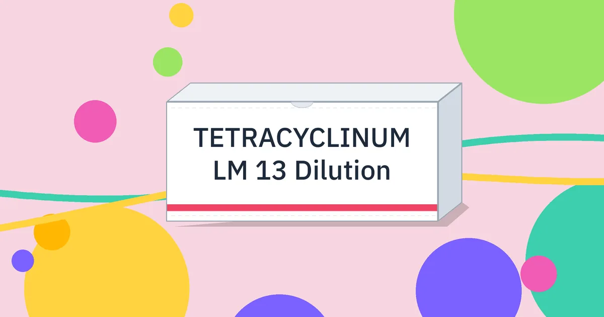 Symbolbild: Packung mit der Aufschrift TETRACYCLINUM LM 13 Dilution (PZN 13689084) – Verfügbarkeit und Bezug in Apotheken in Frankfurt am Main