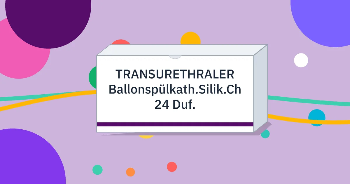 Symbolbild: Packung mit der Aufschrift TRANSURETHRALER Ballonspülkath.Silik.Ch 24 Duf. (PZN 01151379) – Verfügbarkeit und Bezug in Apotheken in Frankfurt am Main