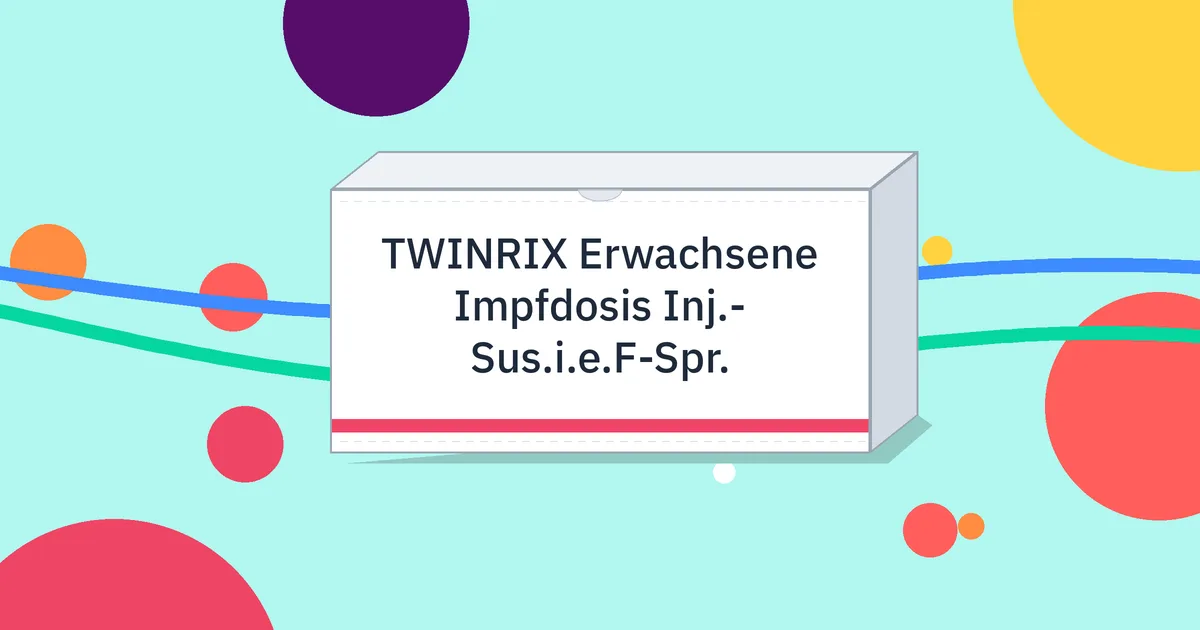 Symbolbild: Packung mit der Aufschrift TWINRIX Erwachsene Impfdosis Inj.-Sus.i.e.F-Spr. (PZN 06683833) – Verfügbarkeit und Bezug in Apotheken in Frankfurt am Main