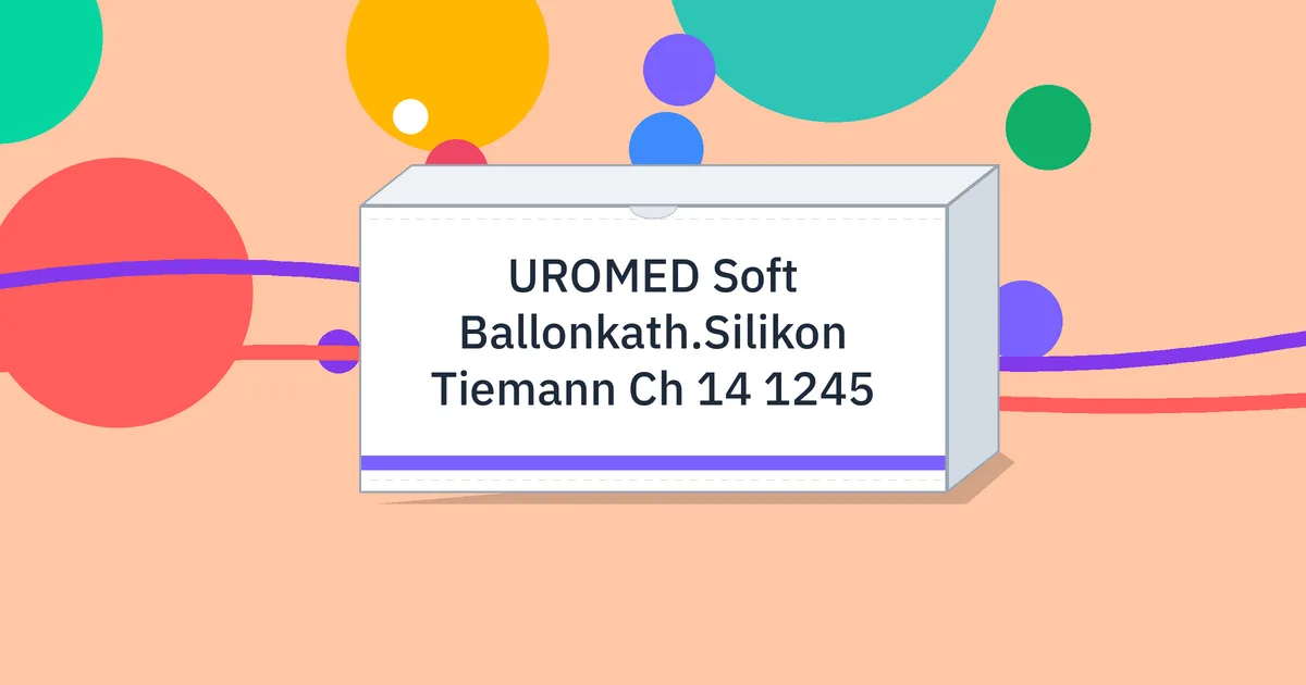 Symbolbild: Packung mit der Aufschrift UROMED Soft Ballonkath.Silikon Tiemann Ch 14 1245 (PZN 02421272) – Verfügbarkeit und Bezug in Apotheken in Frankfurt am Main