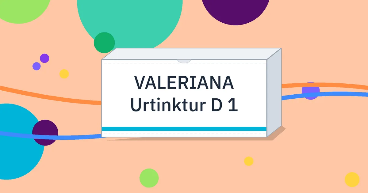 Symbolbild: Packung mit der Aufschrift VALERIANA Urtinktur D 1 (PZN 02119509) – Verfügbarkeit und Bezug in Apotheken in Frankfurt am Main