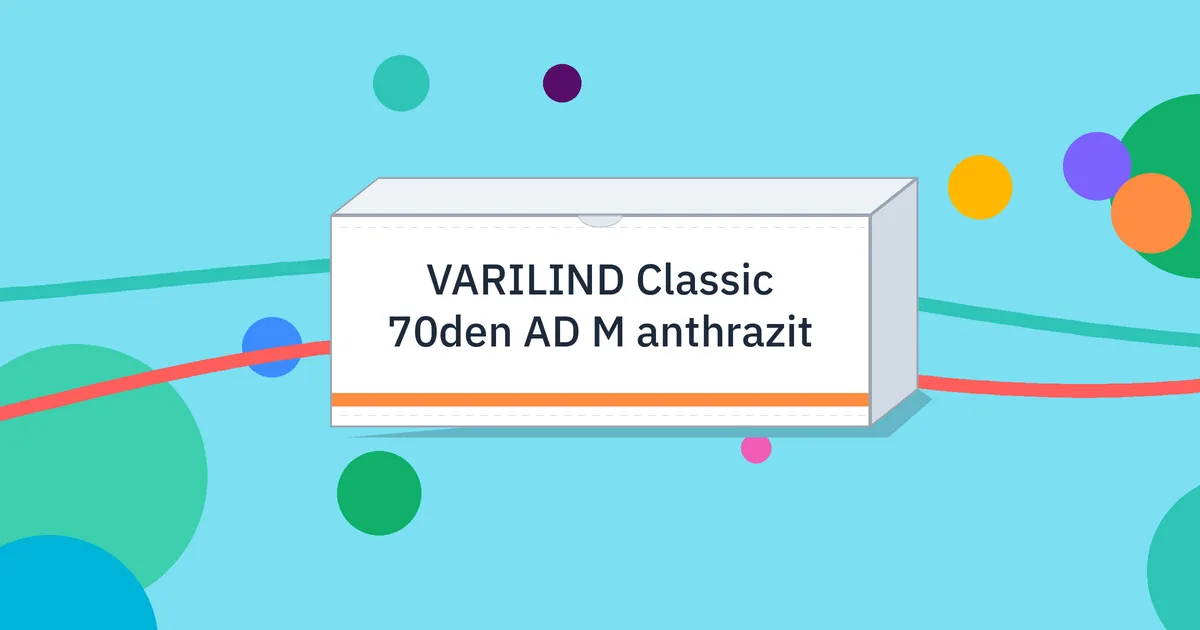 Symbolbild: Packung mit der Aufschrift VARILIND Classic 70den AD M anthrazit (PZN 09521574) – Verfügbarkeit und Bezug in Apotheken in Frankfurt am Main